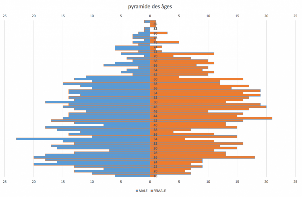 Excel - Créer une pyramide des âges hommes/femmes - Jacqueline Frey